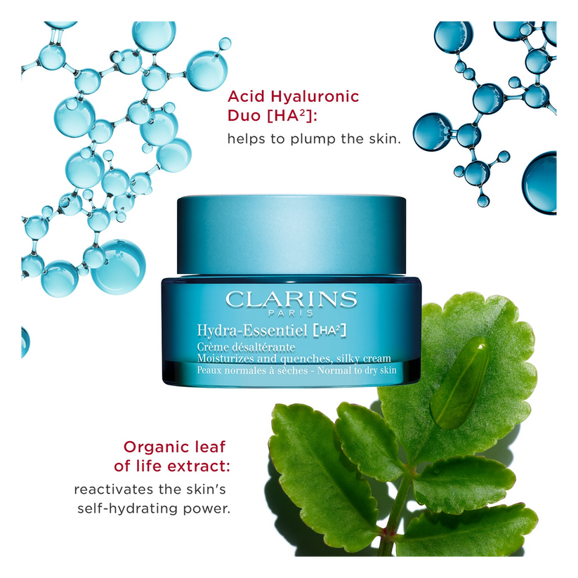 Clarins Hydra-Essentiel [HA²] Silky Cream - Normal to Dry Skin – Escentual