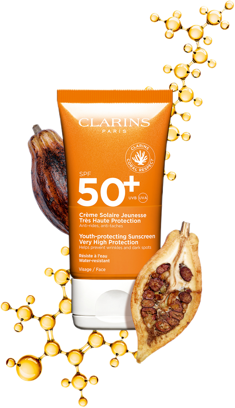 Clarins Youth-protecting Sunscreen Very High Protection SPF50+ – Escentual