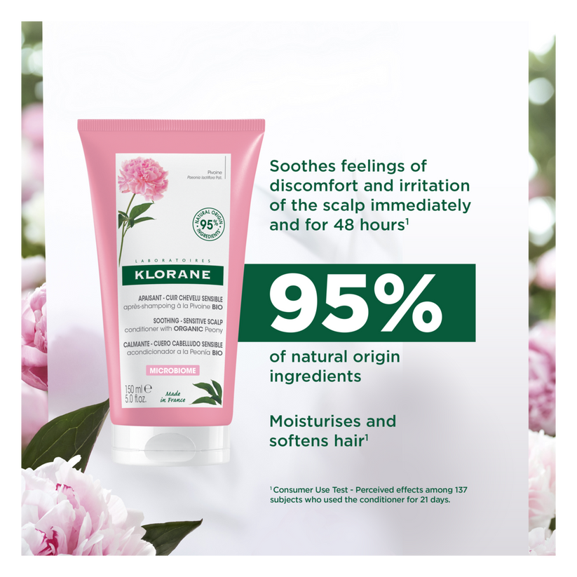 Klorane Peony Soothing Conditioner For Sensitive Scalp – Escentual