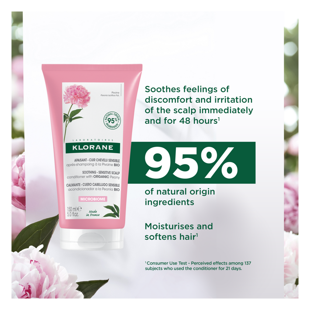 Klorane Peony Soothing Conditioner For Sensitive Scalp – Escentual