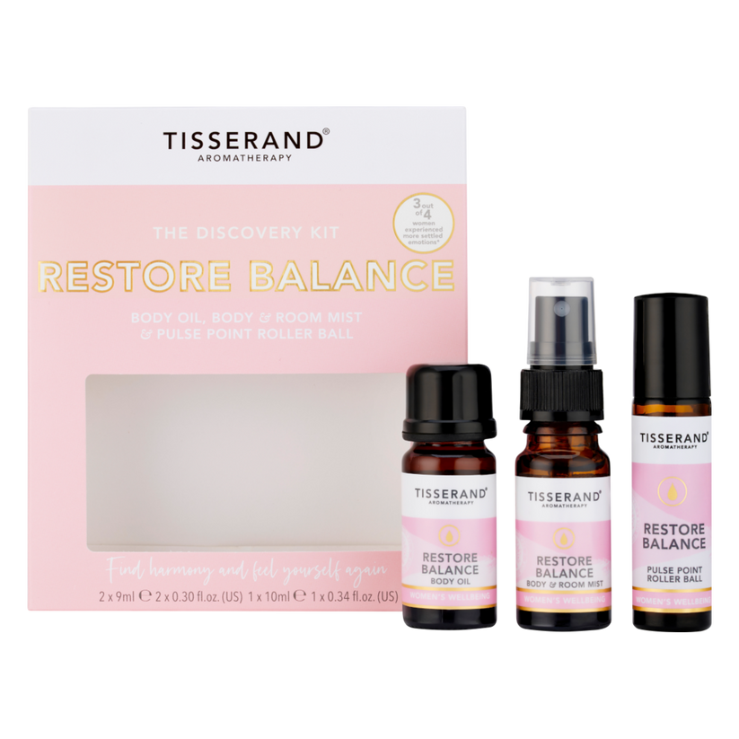 Tisserand Aromatherapy Restore Balance Discovery Kit – Escentual
